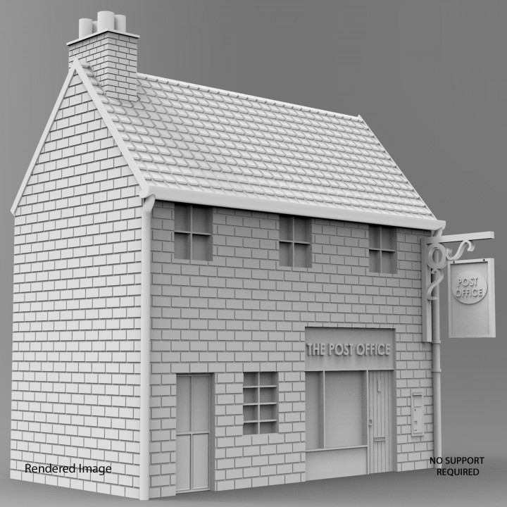 3D Printable Post Office Building ( Model Railways) by Arif Sethi