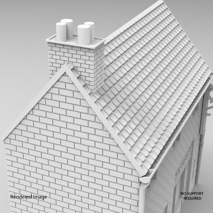 3D Printable Post Office Building ( Model Railways) by Arif Sethi