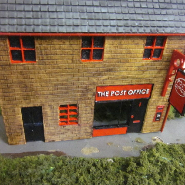 3D Printable Post Office Building ( Model Railways) by Arif Sethi