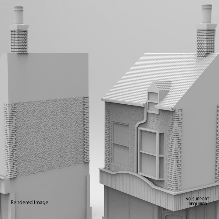 3D Printable Butchers Building ( Model Railways) by Arif Sethi