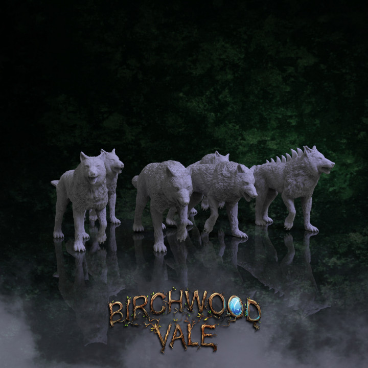 3D Printable Birchwood Vale Adversaries Wolves by RMPrintable