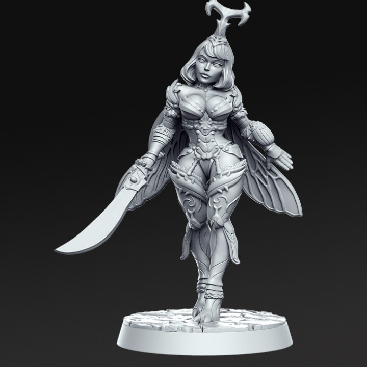 3D Printable Nina - Female hunter - 32mm - DnD by RN Estudio