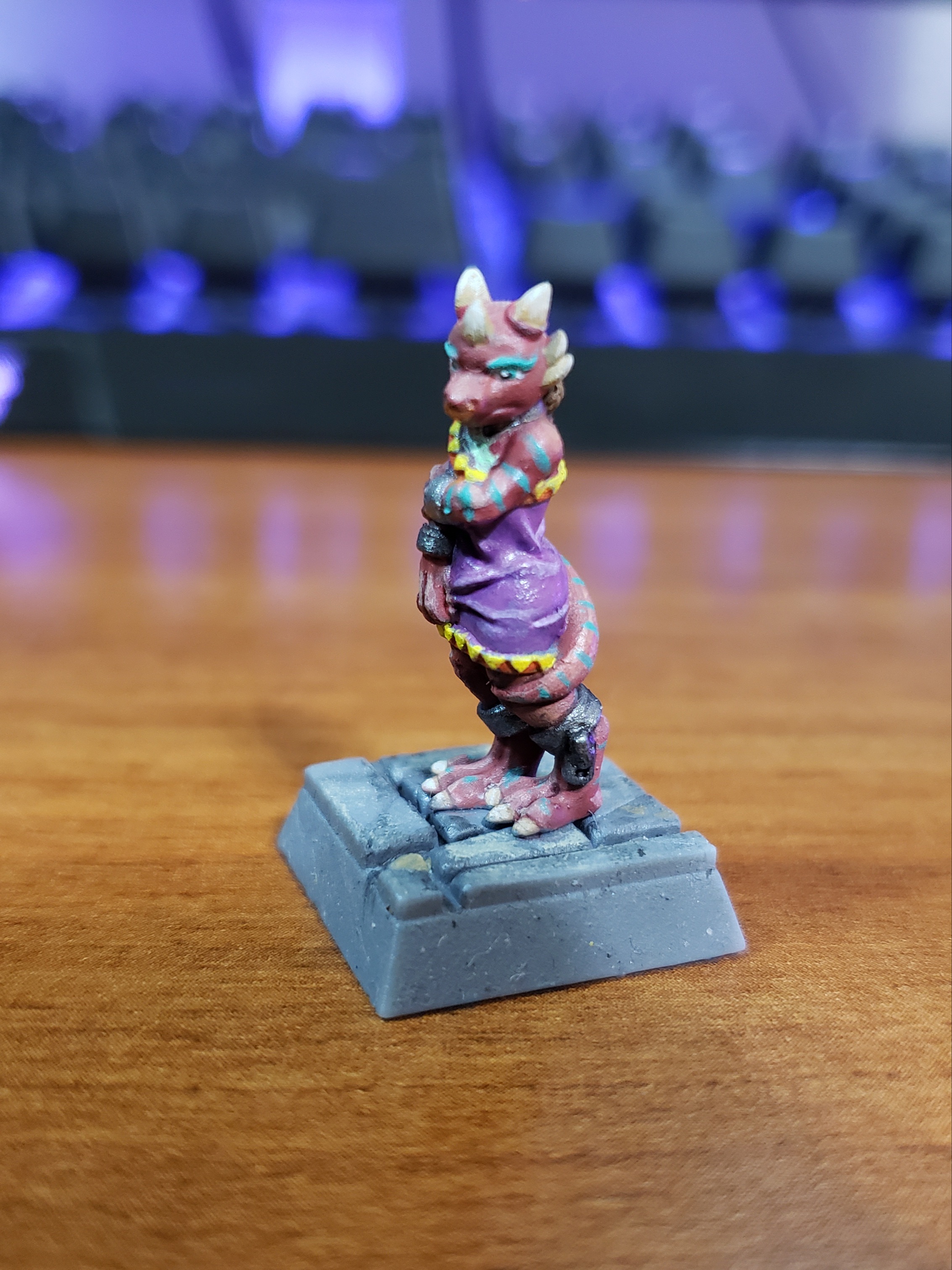 3D Printable Fantasy kobold slave in shackles. Female version by PollyGrimm