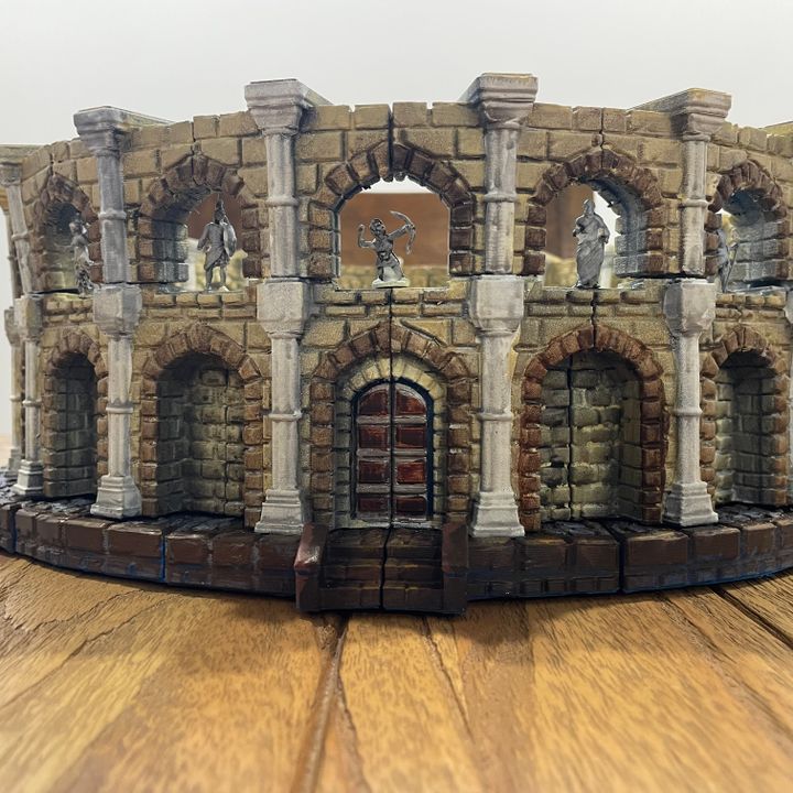 3D Print of Legendary Arena / Colosseum with Statues / Roman ...