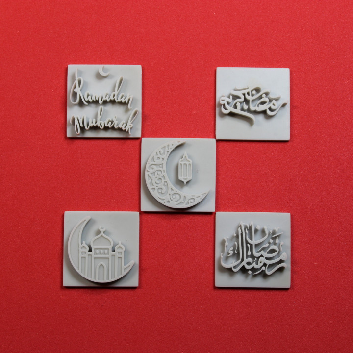 3D Printable RAMADAN EMBOSSERS POLYMER STAMPS FOR CLAY & HOBBIES by ...