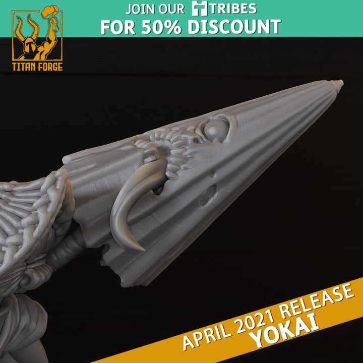 3D Printable Karakasa - Yokai - Titan Forge Miniatures April 2021 by ...