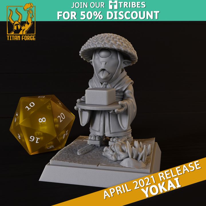 3D Printable Tofu - Kozo - Yokai - Titan Forge Miniatures April 2021 by ...