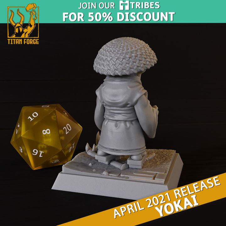 3D Printable Tofu - Kozo - Yokai - Titan Forge Miniatures April 2021 by ...
