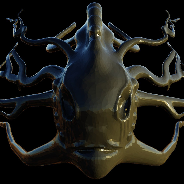 3D Printable Female alien head by Paul Dancer