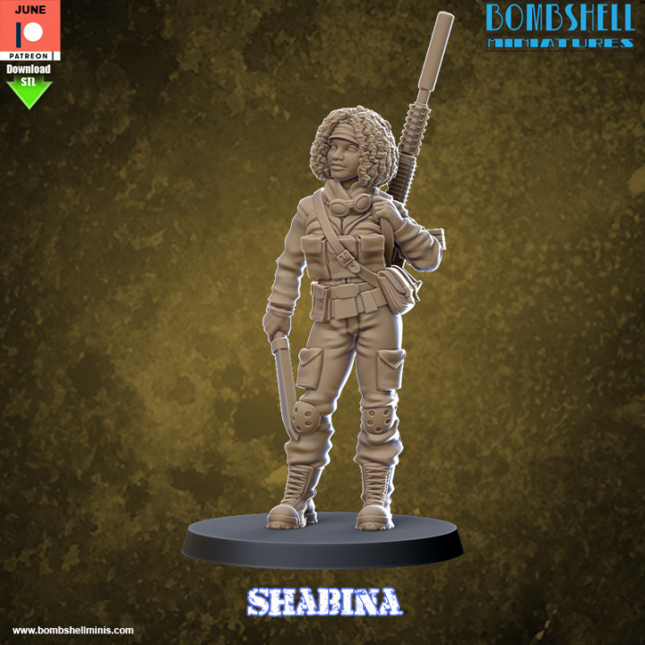 3D Printable Shabina by Bombshell Miniatures