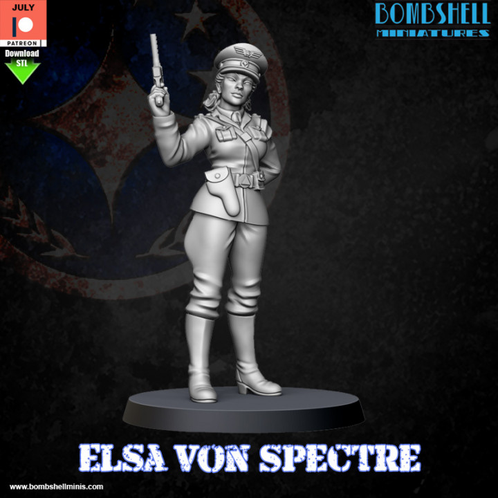 3D Printable Elsa Von Spectre by Bombshell Miniatures
