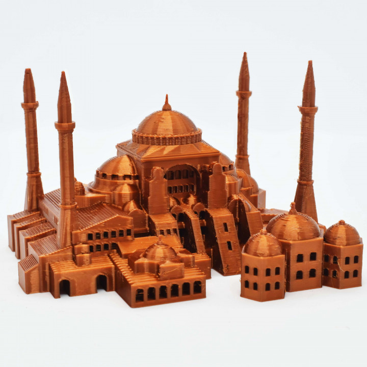 3D Printable Hagia Sophia - Turkey by MiniWorld3D