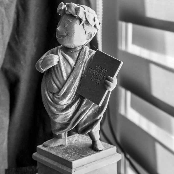 3D Printable Fallout Vault Boy Statue by Todor Kolev