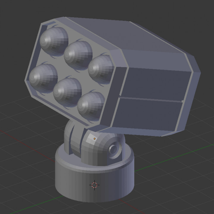 3D Printable Monsterpocalypse G-Tank Rocket Pod by AD