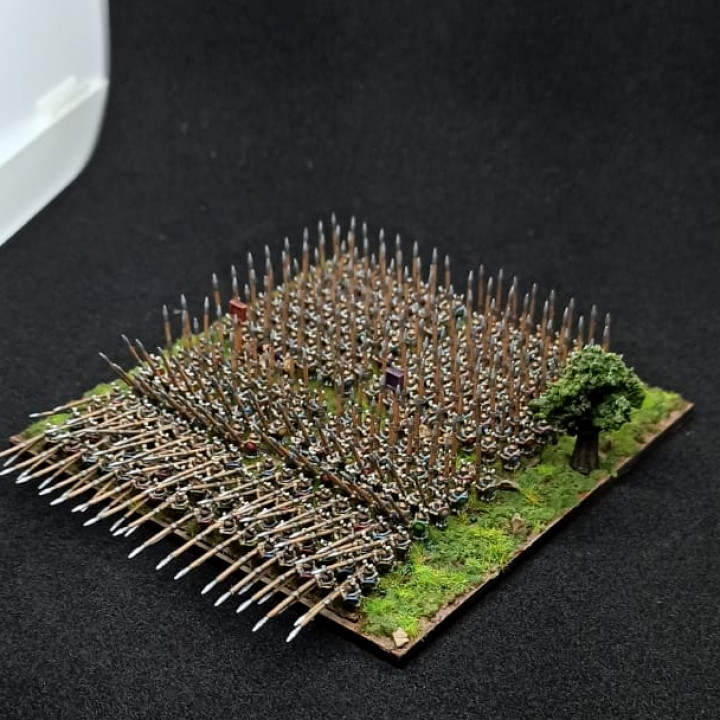 3D Printable Microscale 6mm Macedonian Phalanx by Xavier L.