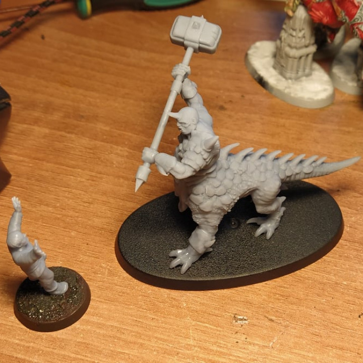 3D Printable Dragon Ogre Squad by Magori Minaitures