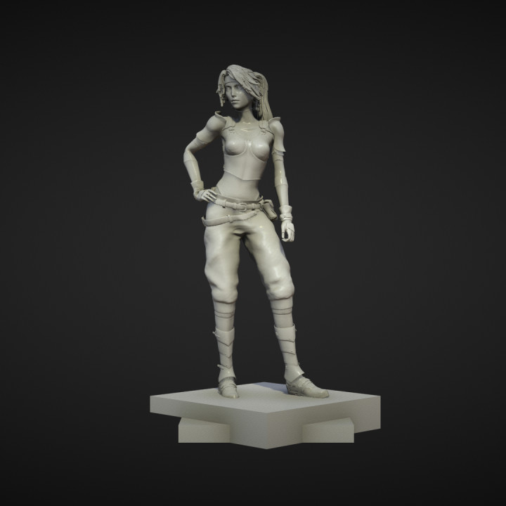 3D Printable Jessie Raspberry - Final Fantasy 7 Remake by Lazy Bear