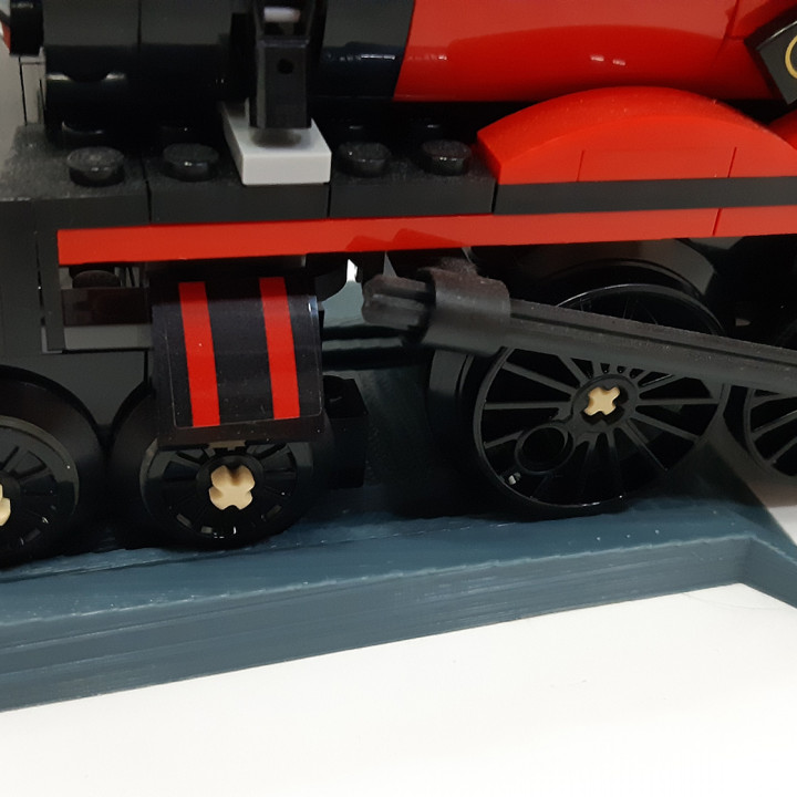3D Printable Lego Train Track To Floor Adapter by Mike S