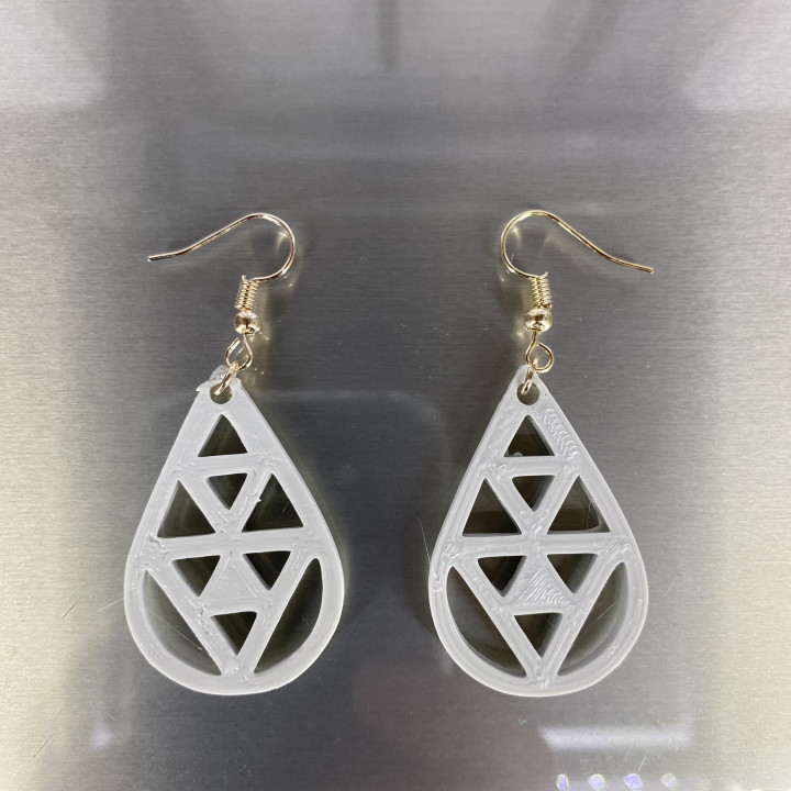 3D Printable Triangles earring by Idea Lab