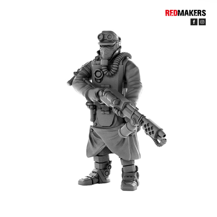 3D Printable Death Squad Engineers of the Imperial Force by RedMakers