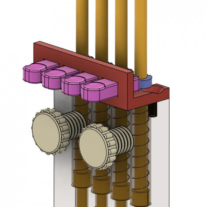 3D Printable Color multi-pen 2D plotter by Henry Wang