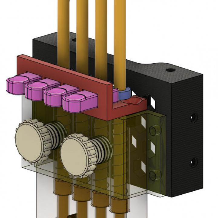 3D Printable Color multi-pen 2D plotter by Henry Wang