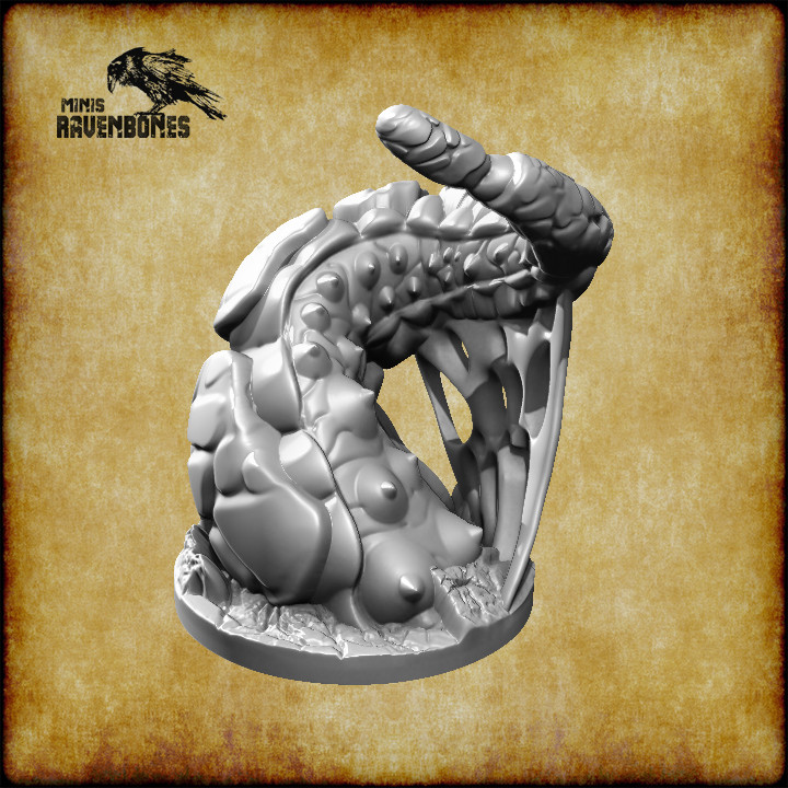 3D Printable Alien Worm bundle Pre-supported by RavenBonesStudio