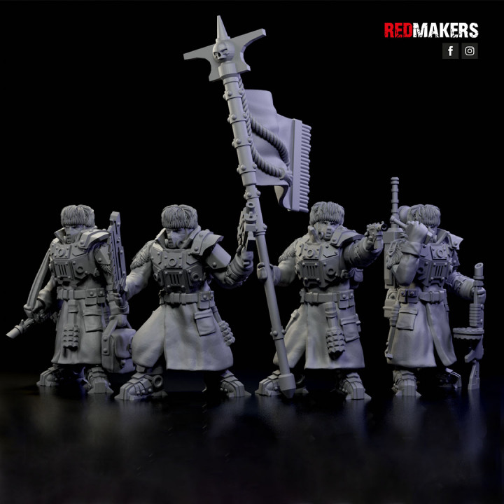 3D Printable Ice Warriors - Command Squad of the Imperial Force by ...