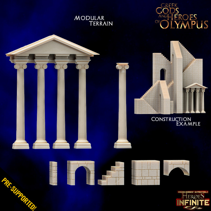 3D Printable Modular Terrain by Heroes Infinite