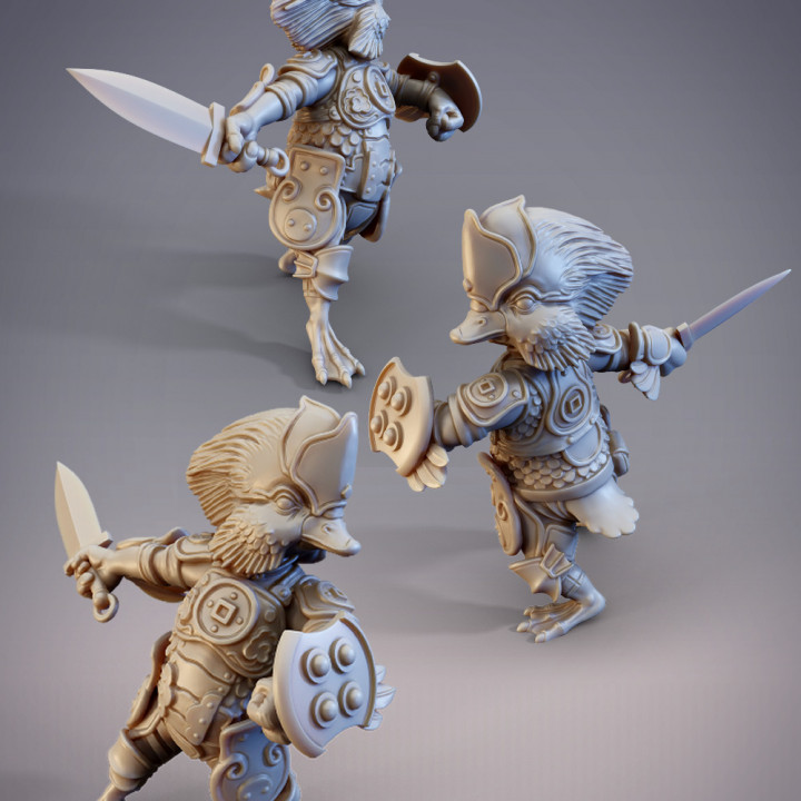 3D Printable Silver Rush, YuanYang Duck Guard (Pre-supported) by CobraMode