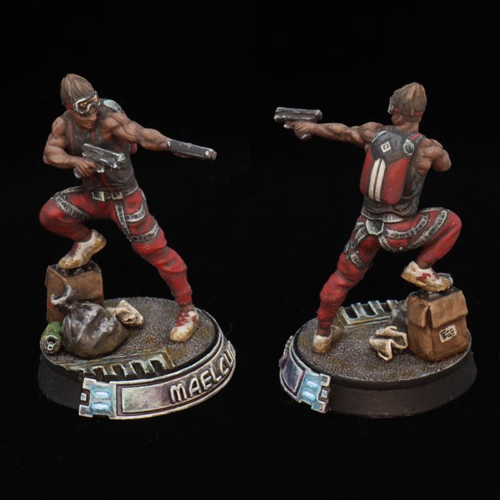 3D Print of Cyberpunk - Kongo Savane - VooDoo Posse gang by xkistex