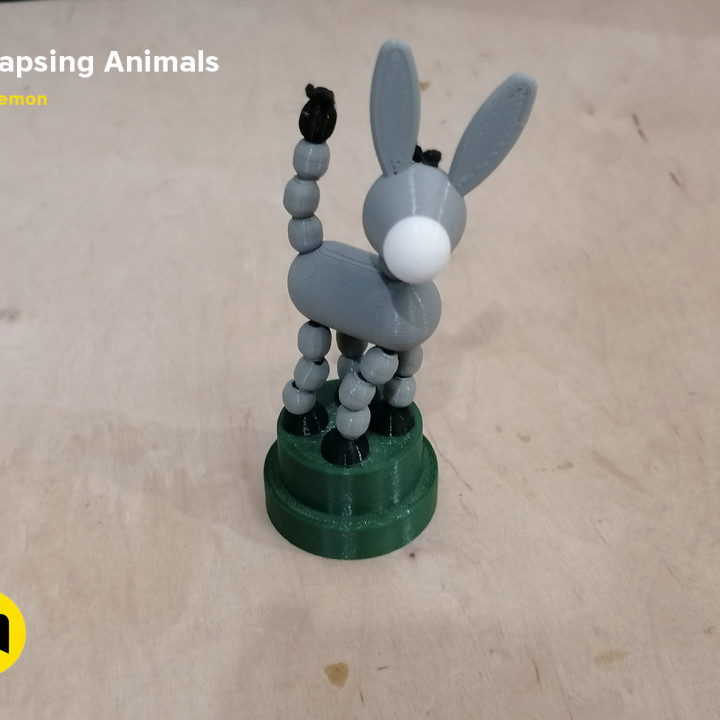 3D Printable Collapsing Animal Toys by 3Demon