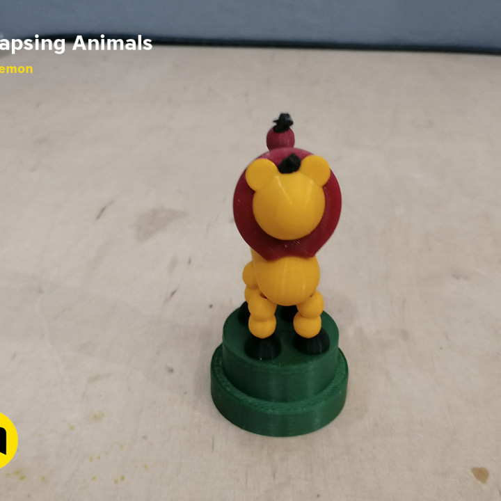3D Printable Collapsing Animal Toys by 3Demon
