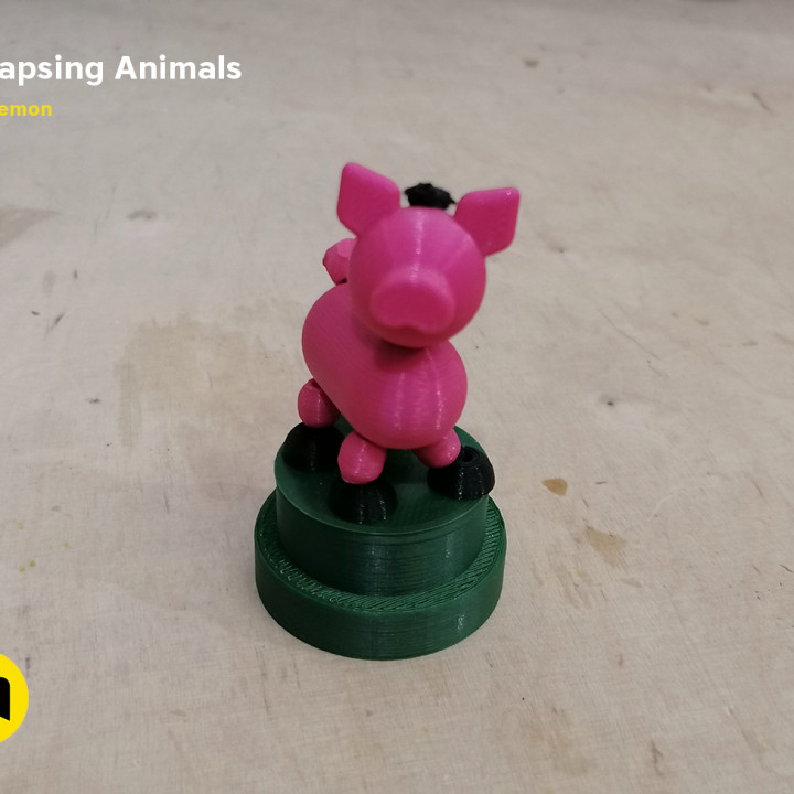 3D Printable Collapsing Animal Toys by 3Demon