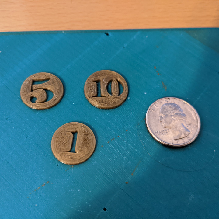 3D Printable RPG Coin Sets by Austin