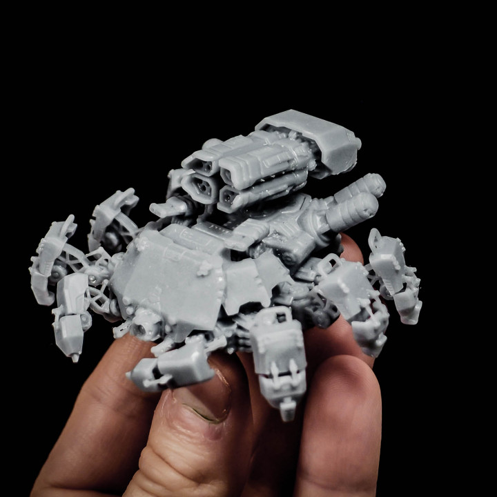 3D Printable The Tech - Plato Class Land Crawler by The Lazy Forger