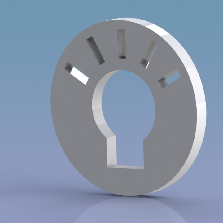 3D Printable Inspiration/Hero Points Token for RPGs by Austin