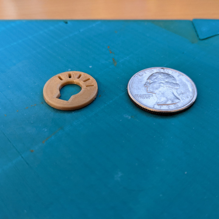 3D Printable Inspiration/Hero Points Token for RPGs by Austin