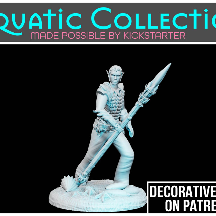 3D Printable Male Triton by M3DM