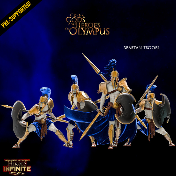 3D Printable Greek Gods and Heroes of Olympus I OVERLORD PACK by Heroes ...