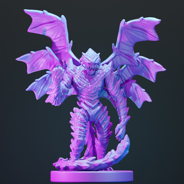3D Printable Winged Horror - Pre Supported by Tom's Twisted Tavern