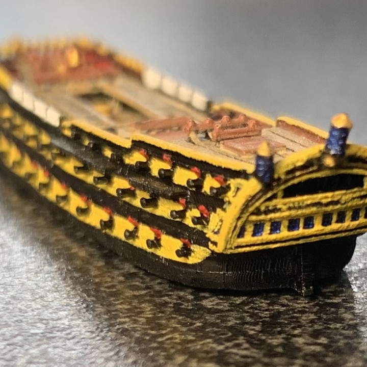 3D Printable Spanish 3rd rate "San Juan Nepomuceno" (74 guns) by Turner ...