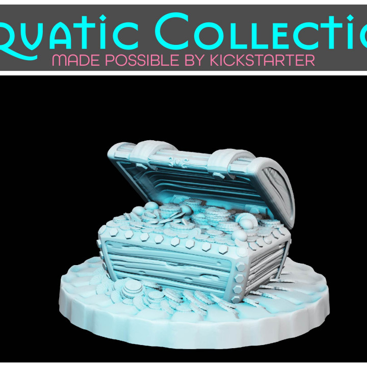 3D Printable Treasure Chest by M3DM