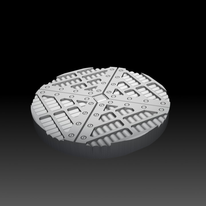 3D Printable UnderCity Flooring: Sci-Fi Miniature Bases by Ill Gotten Games