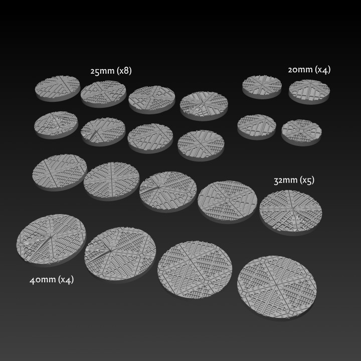 3D Printable UnderCity Flooring: Sci-Fi Miniature Bases by Ill Gotten Games