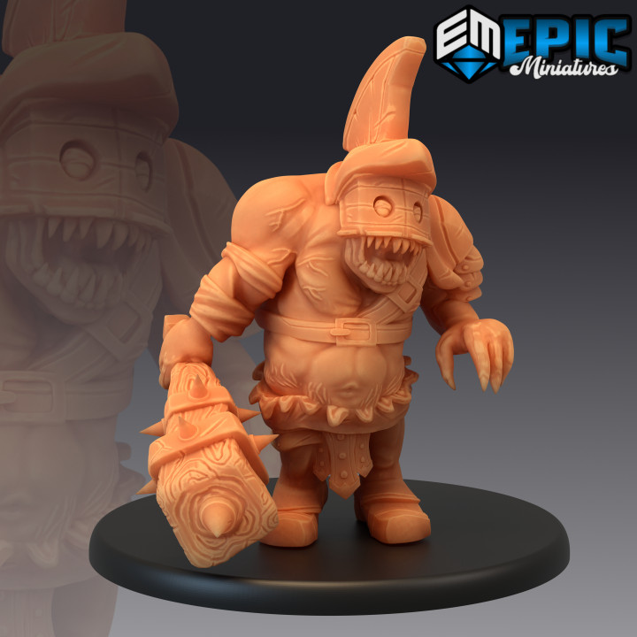 3D Printable Ogre Gladiator Set / Roman Slave Warrior / Colosseum ...