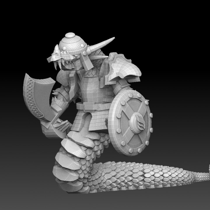 3D Printable Snakeman Megapack by Sharedog Miniatures