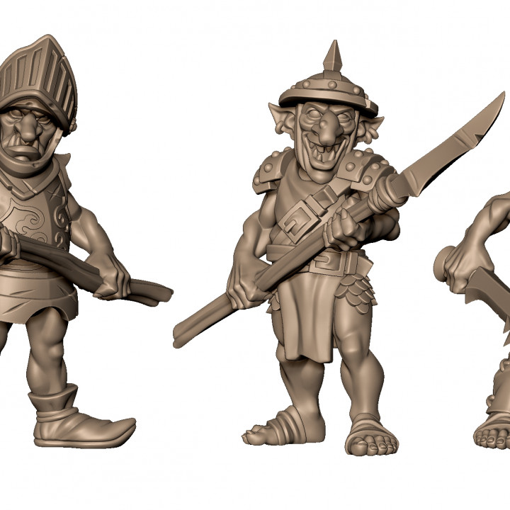 3D Printable Goblins soldiers by Willy Kao
