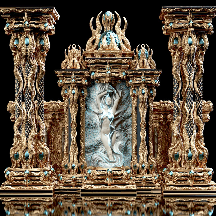 3D Printable Temple & Altar (PRESUPPORTED for resin printers) by ...