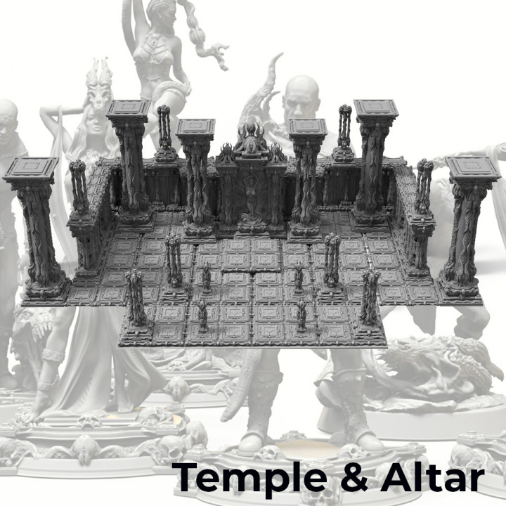 3D Printable Temple & Altar (PRESUPPORTED for resin printers) by ...